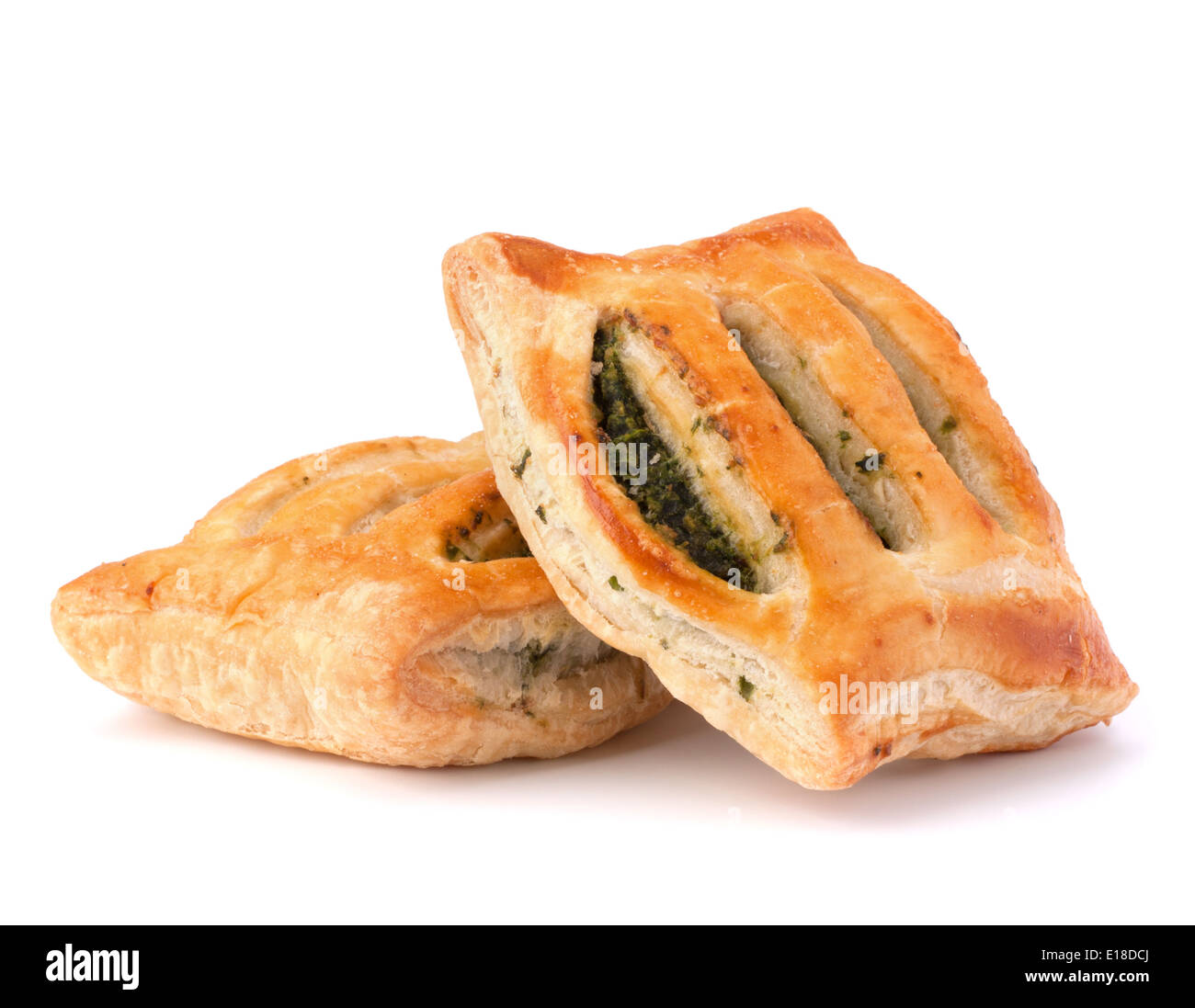 Puff pastry bun isolated on white background. Healthy patty with ...