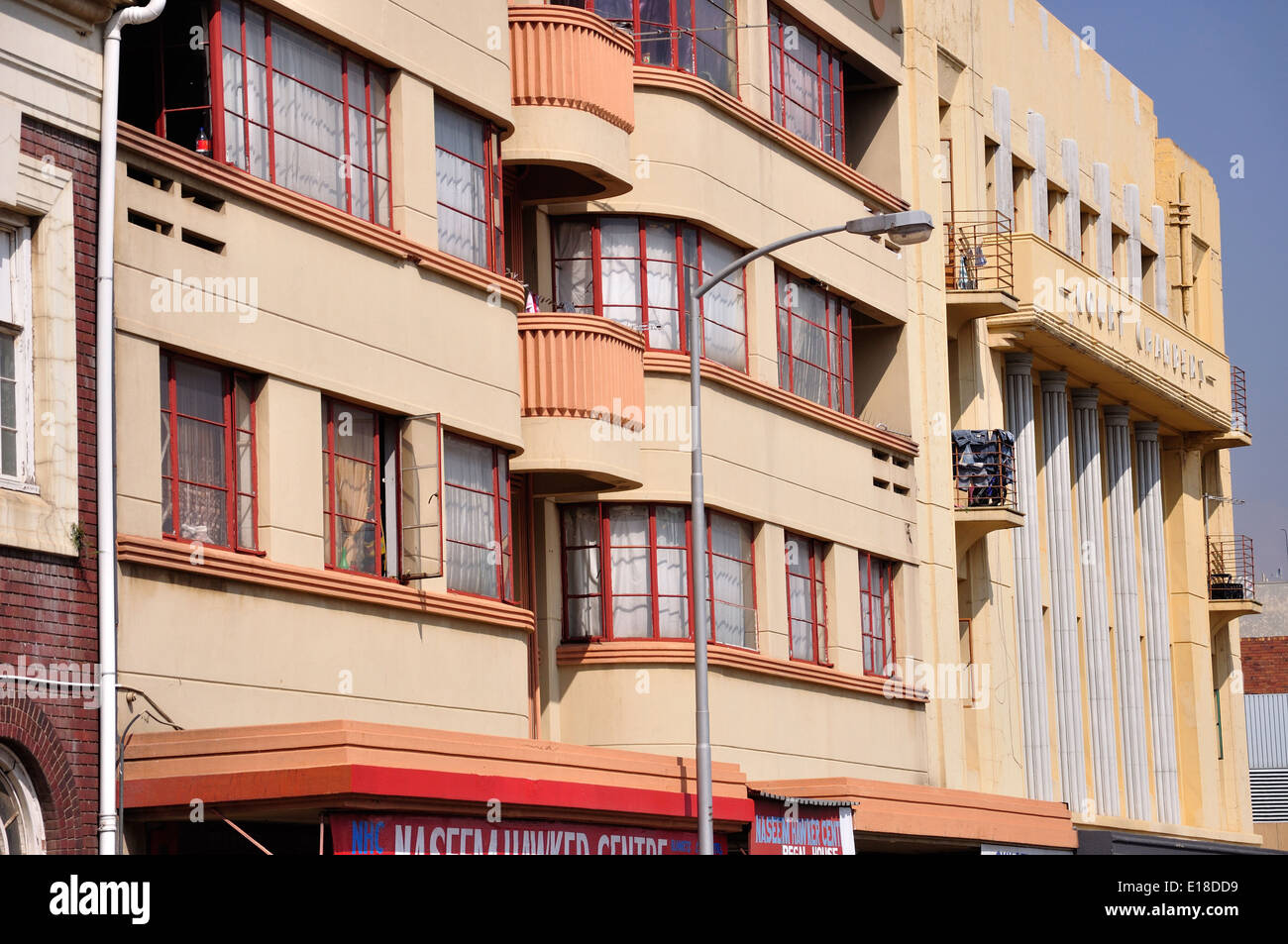 Art deco buildings, 2nd Street, Springs, East Rand, Gauteng Province ...