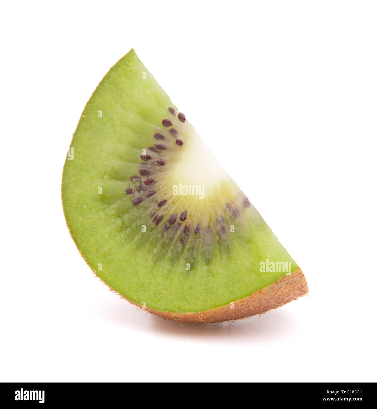 Sliced kiwi fruit segment isolated on white background cutout Stock ...