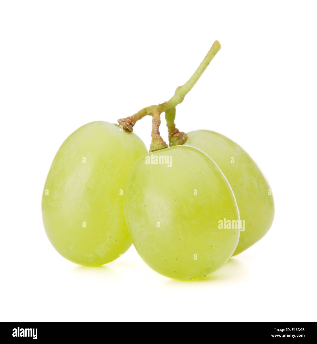 Green grape bunch isolated on white background cutout Stock Photo - Alamy