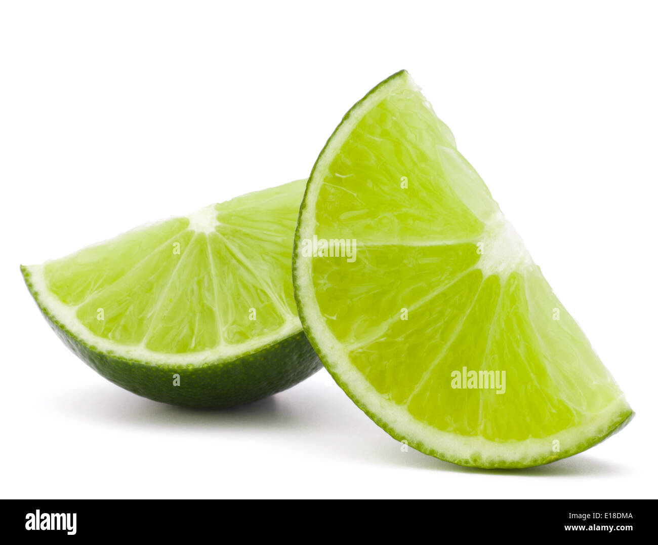 Citrus lime fruit segment isolated on white background cutout Stock ...