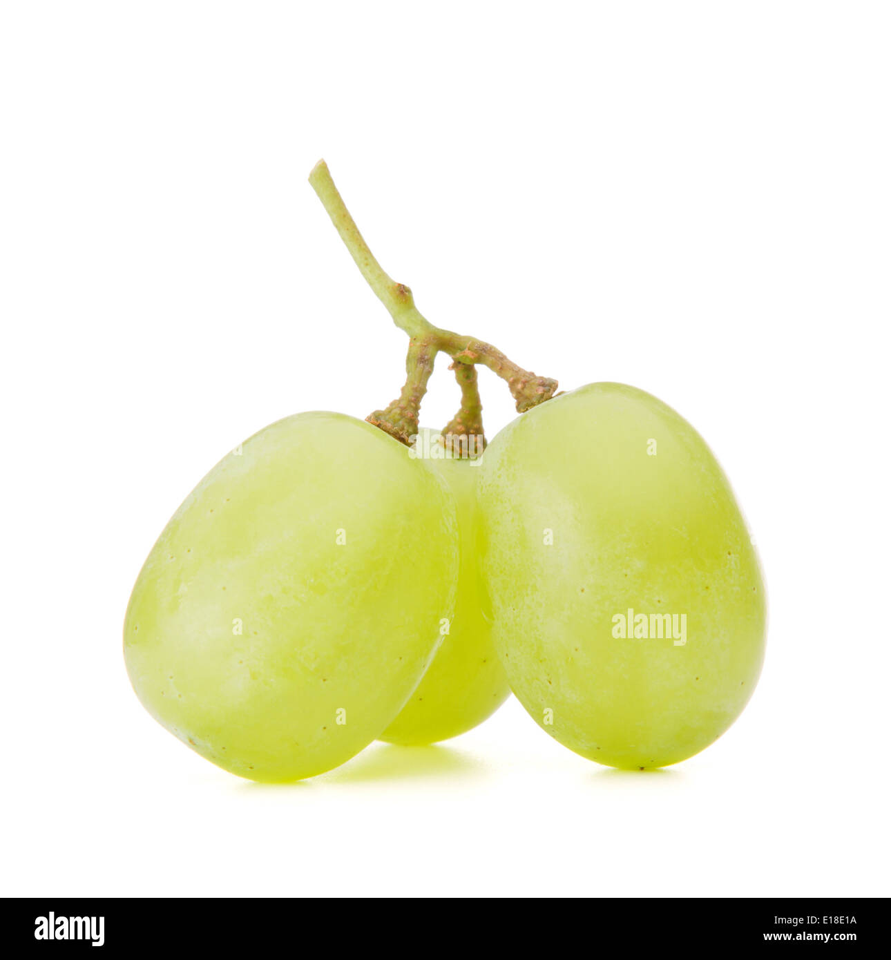 Green grape bunch isolated on white background cutout Stock Photo - Alamy