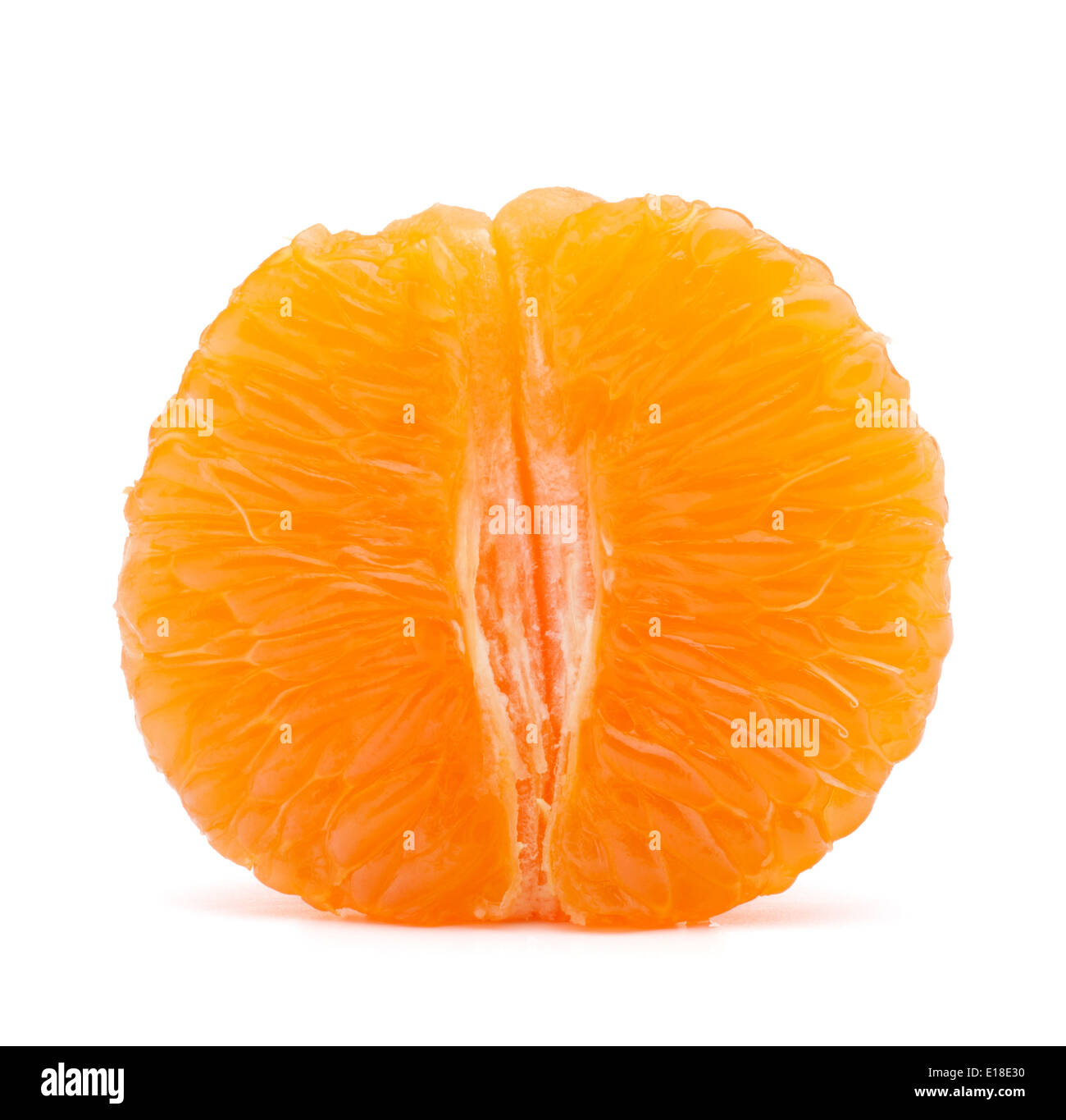 Whole half mandarin orange reflection hi-res stock photography and ...