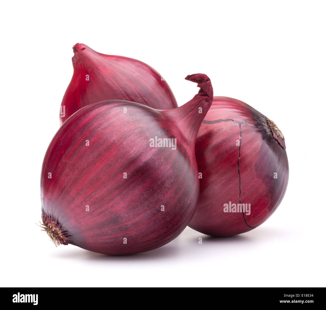 red onion bulb isolated on white background cutout Stock Photo - Alamy