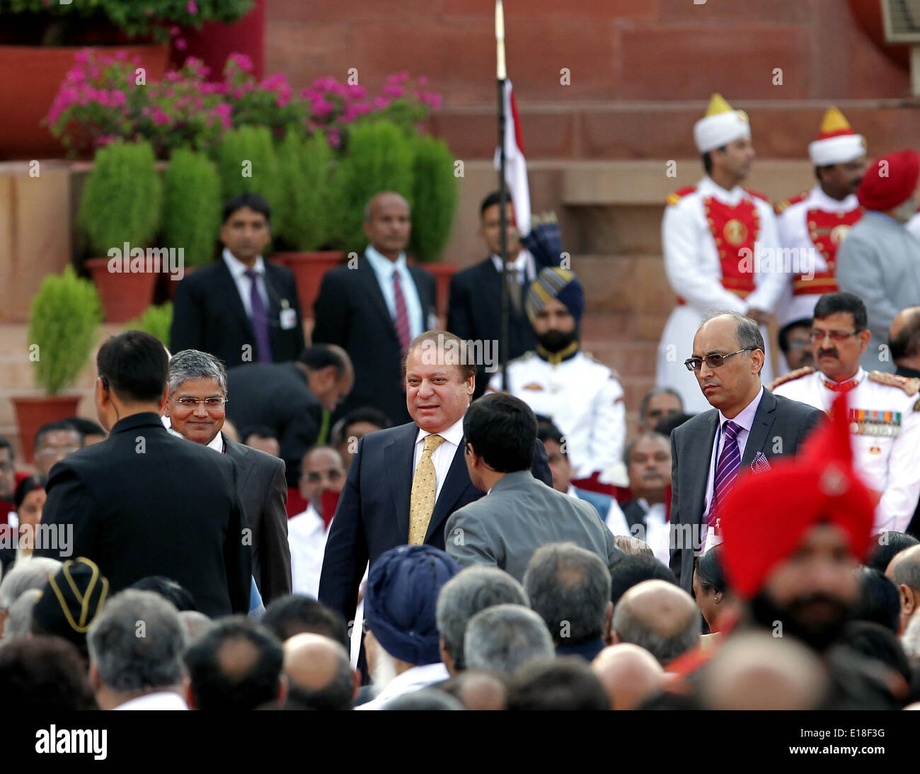 New Delhi, India. 26th May, 2014. Pakistani Prime Minister Nawaz Sharif ...
