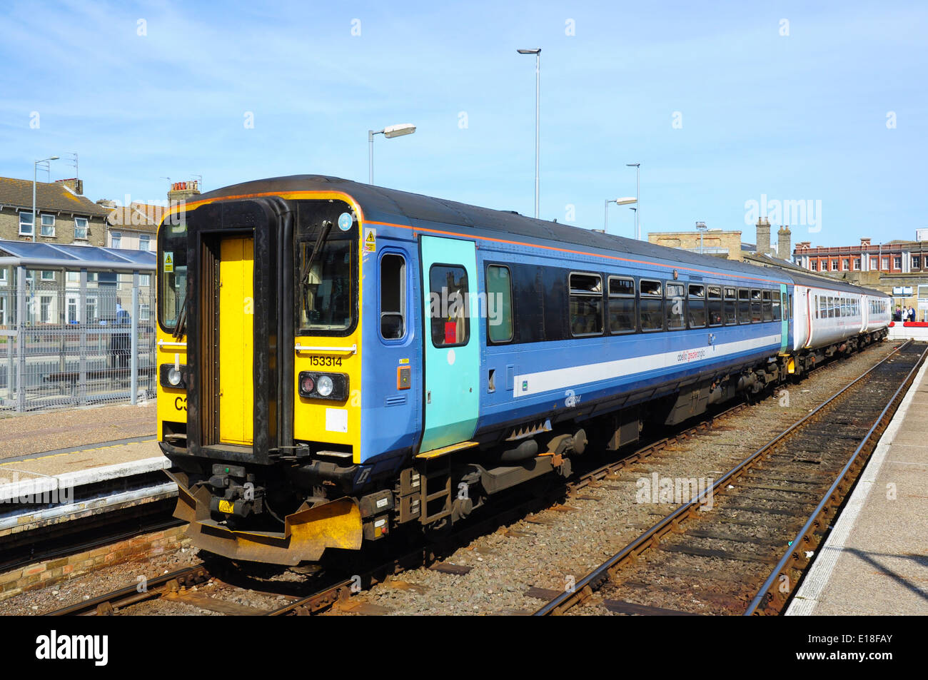 Class 153 Super Sprinter railcar at Lowestoft railway station Stock ...