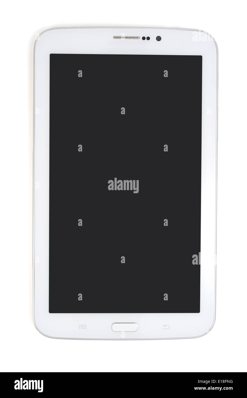 Tablet computer with clipping path Stock Photo - Alamy