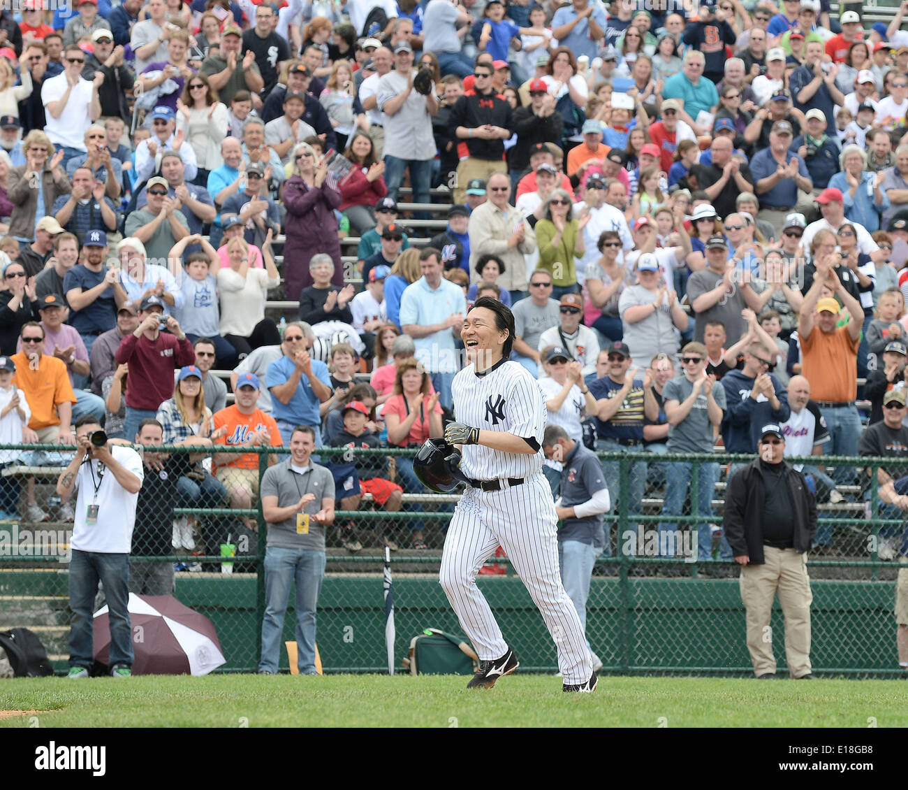 Cooperstown, New York, USA. 24th May, 2014. Hideki Matsui (Yankees) MLB ...