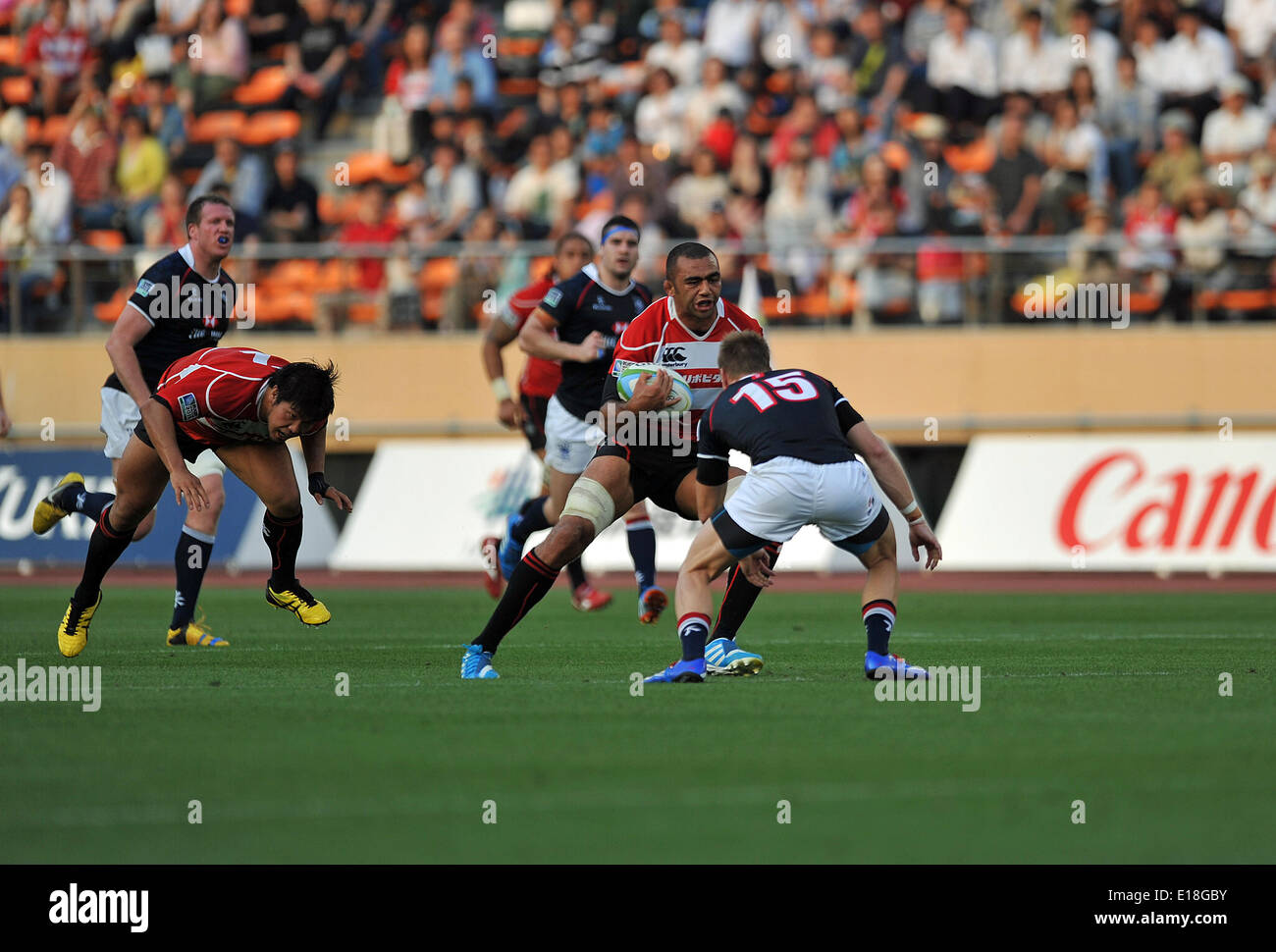National Stadium, Tokyo, Japan. 25th May, 2014. Michael Leitch (JPN ...