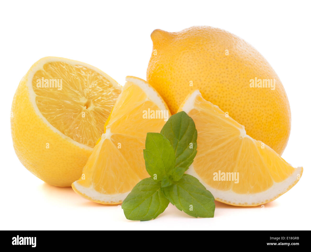 Lemon or citron citrus fruit isolated on white background cutout Stock ...