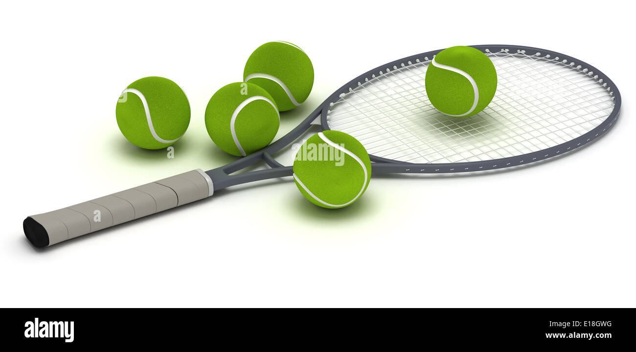 Single tennis racket Stock Photo - Alamy