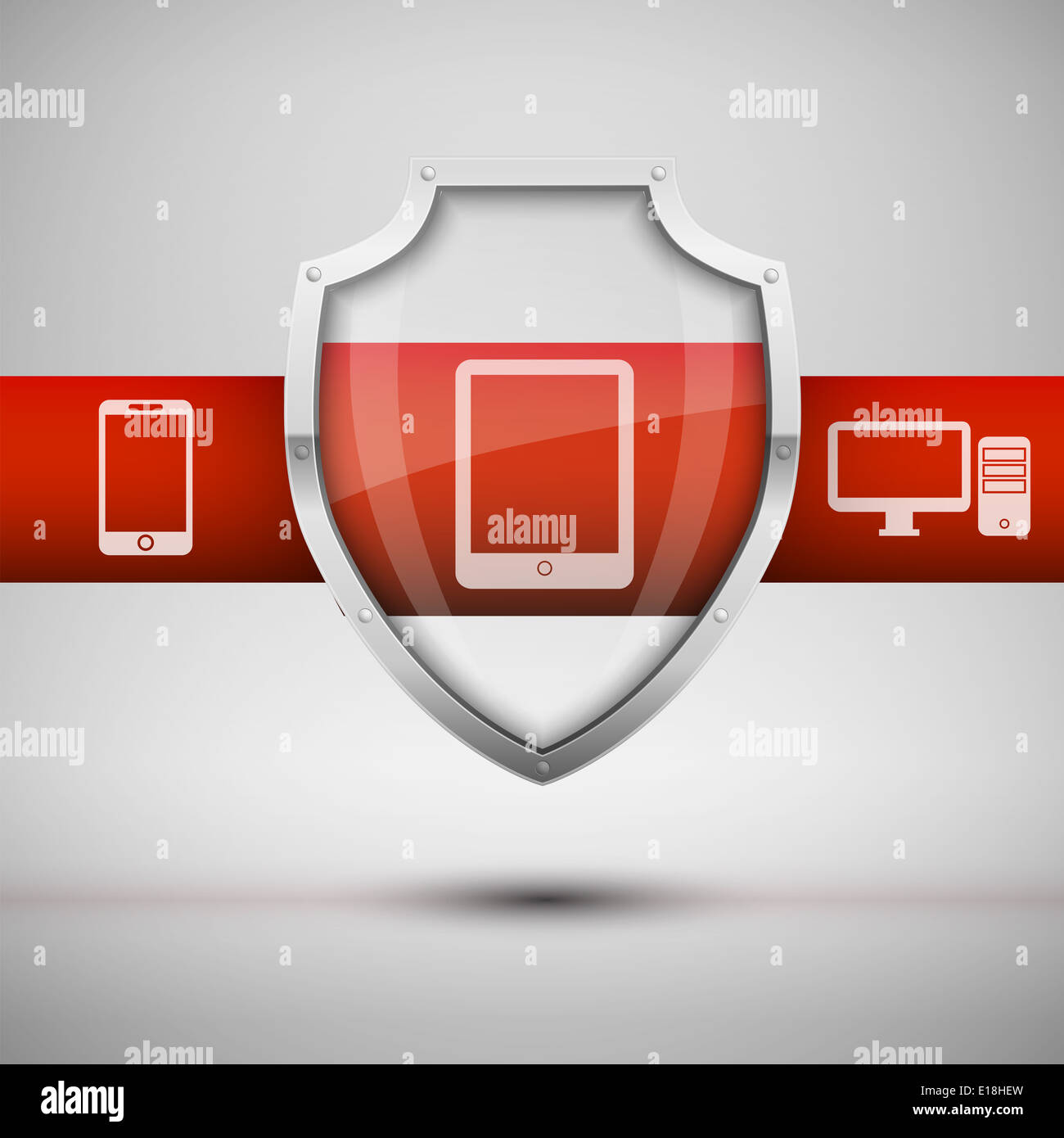 Computer shield hi-res stock photography and images - Alamy