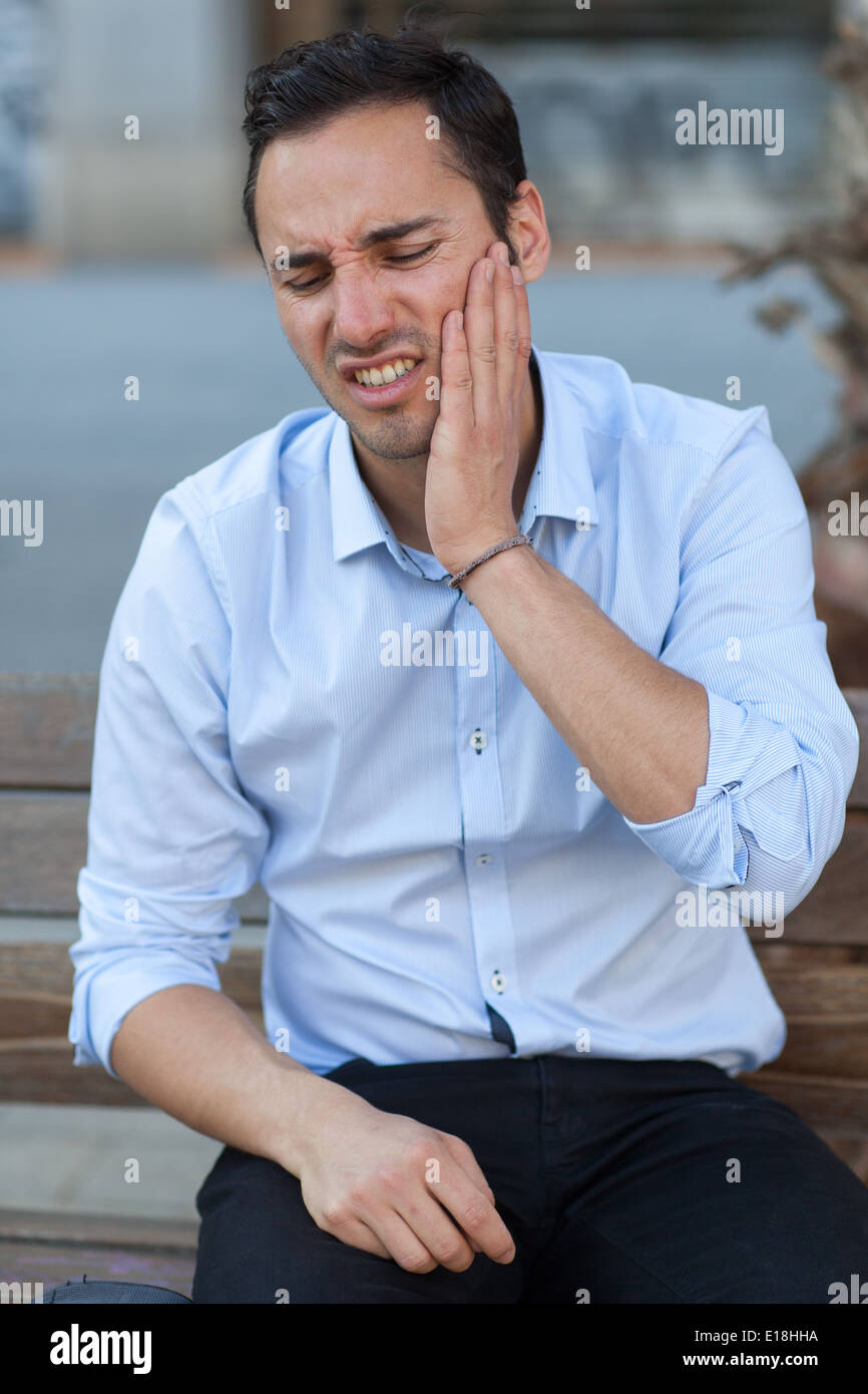 man having toothache Stock Photo - Alamy