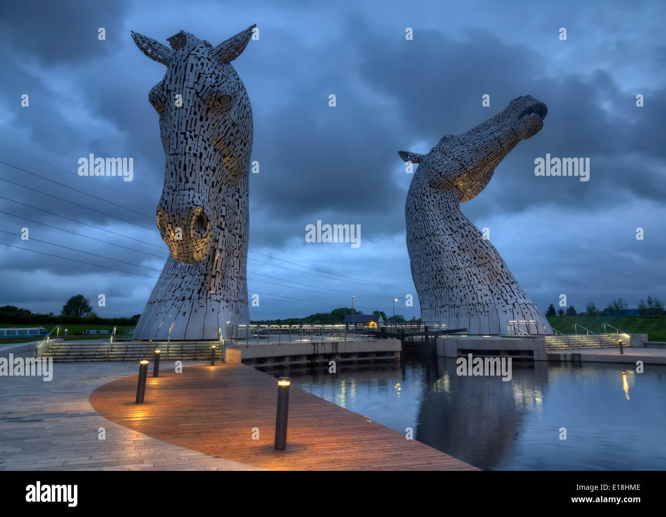 The Kelpies Helix Park Falkirk Scotland Stock Photo - Alamy