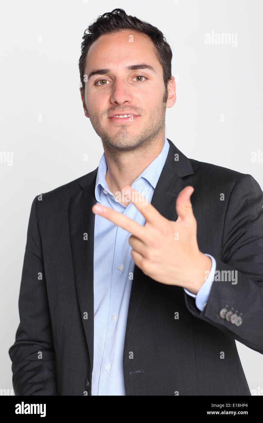 Number three gesture hi-res stock photography and images - Alamy