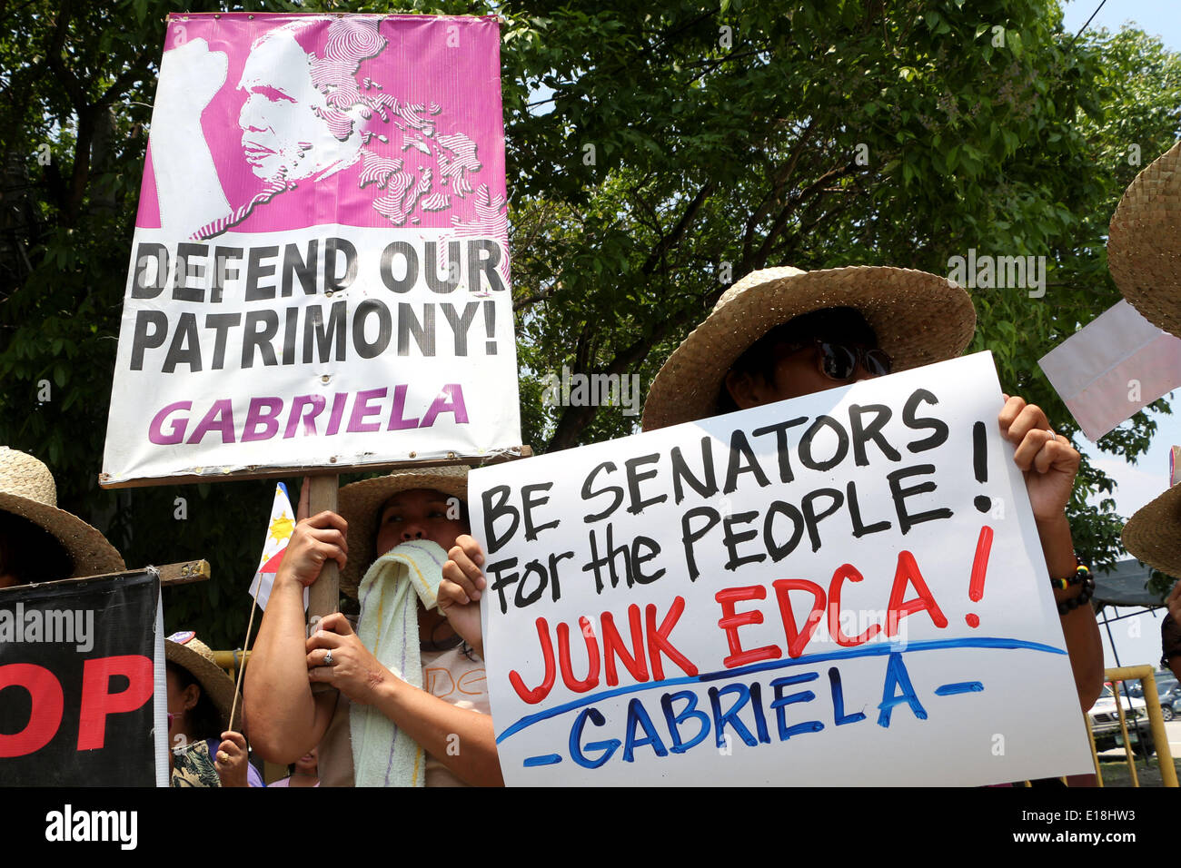 Manila, Philippines. 27th May, 2014. Women's group Gabriela marked the ...