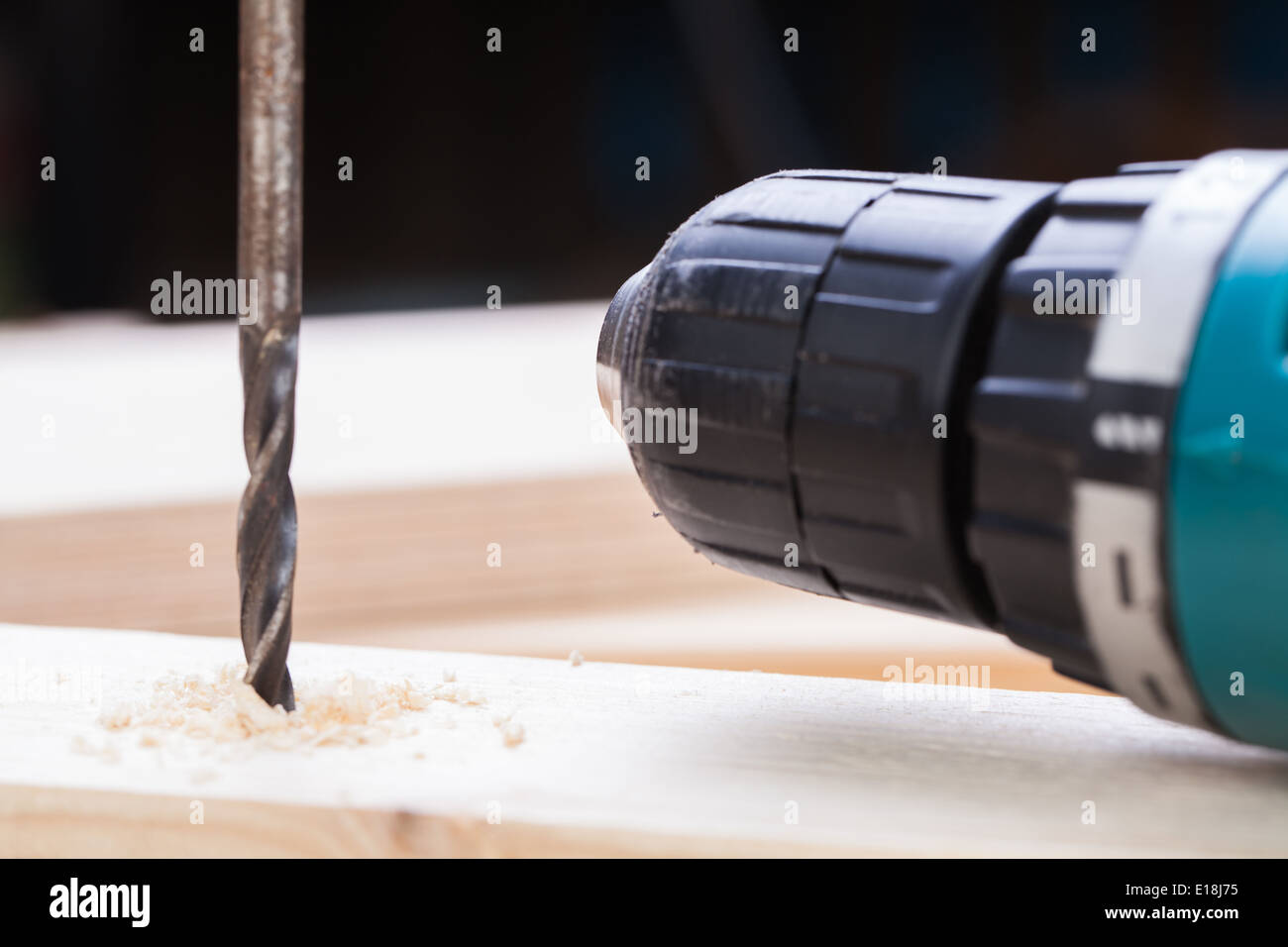 Battery operated hand drill and bit Stock Photo - Alamy