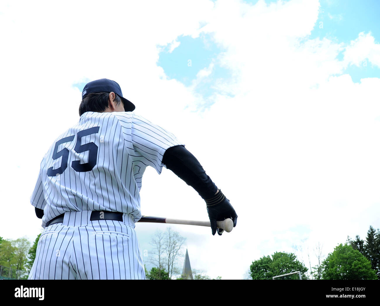 Cooperstown, New York, USA. 24th May, 2014. Hideki Matsui (Yankees) MLB ...