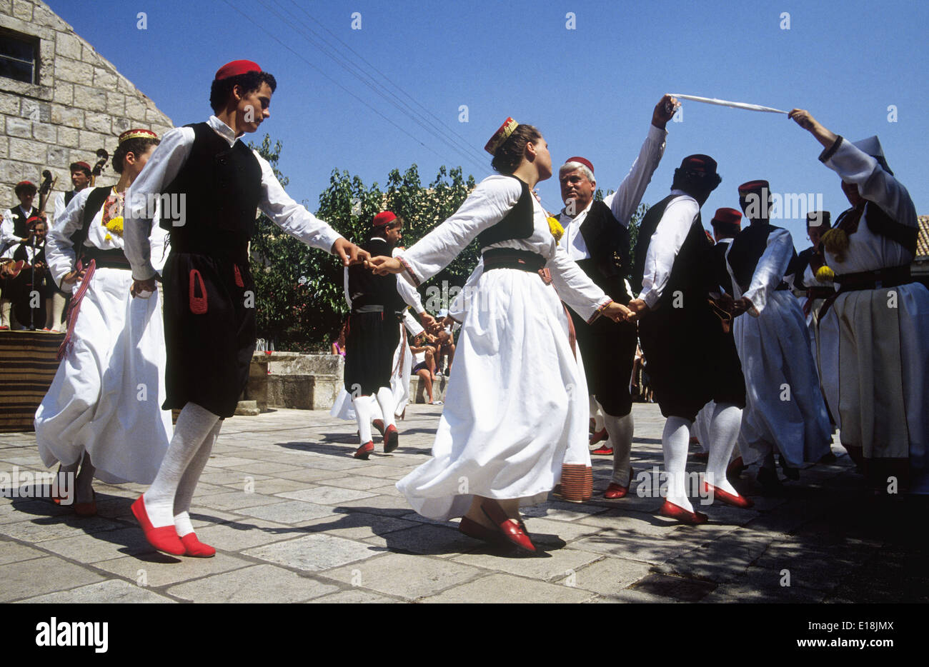 typical dances, cilipi, dubrovnik area, dalmatia, croatia, europe Stock ...
