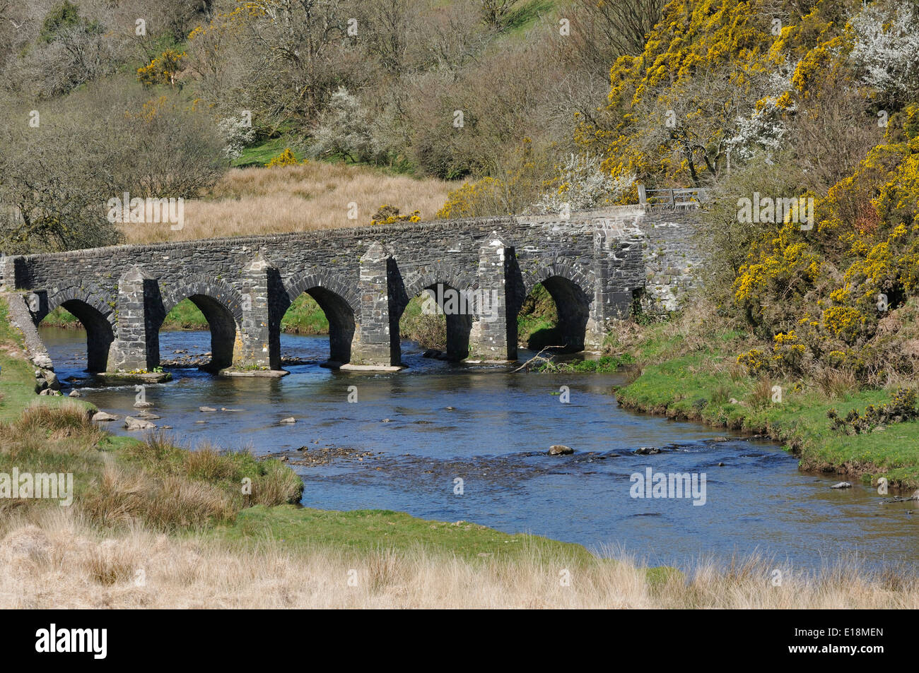 Landacre Bridge over River Barle near Withypool Viewed from East side ...