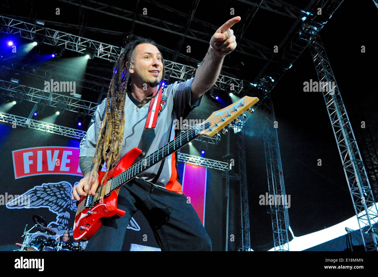 San Antonio, USA. 24th May, 2014. Zoltan Bathory with Five Finger Death ...