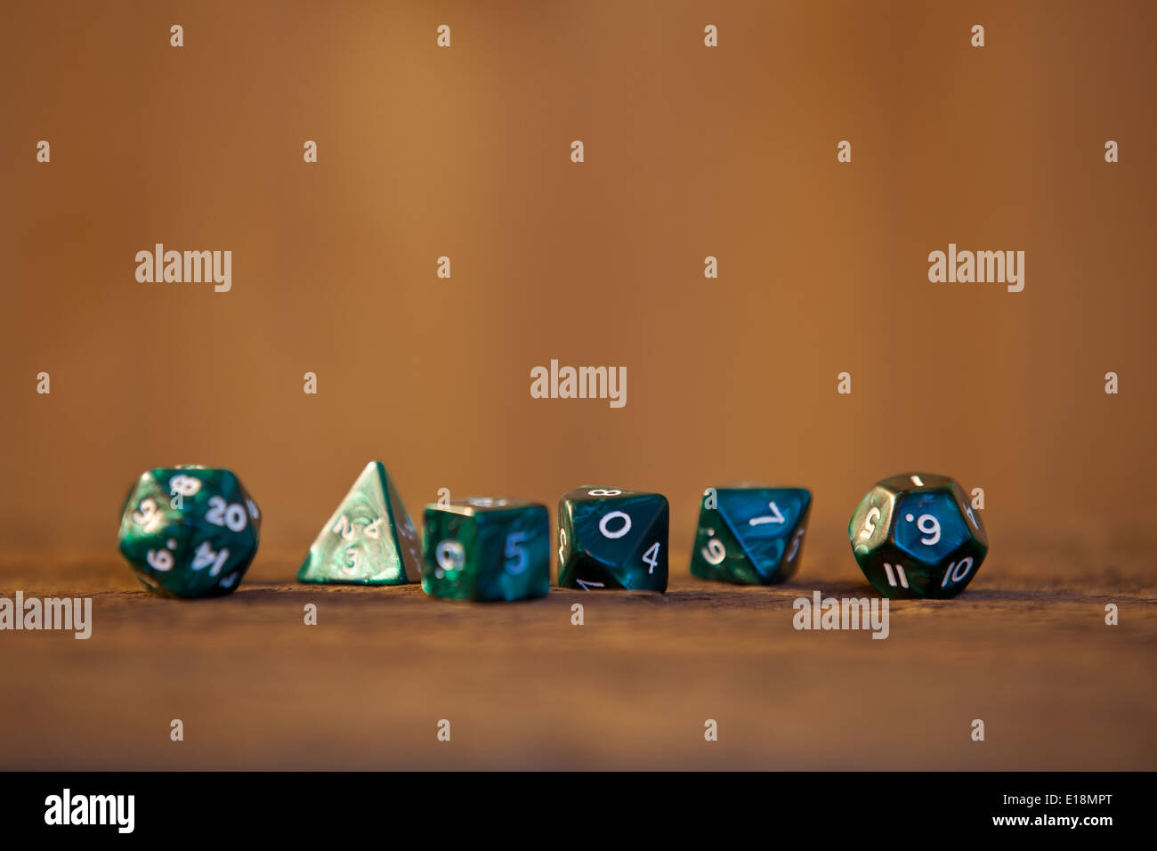 Pen and paper role playing game dices Stock Photo - Alamy