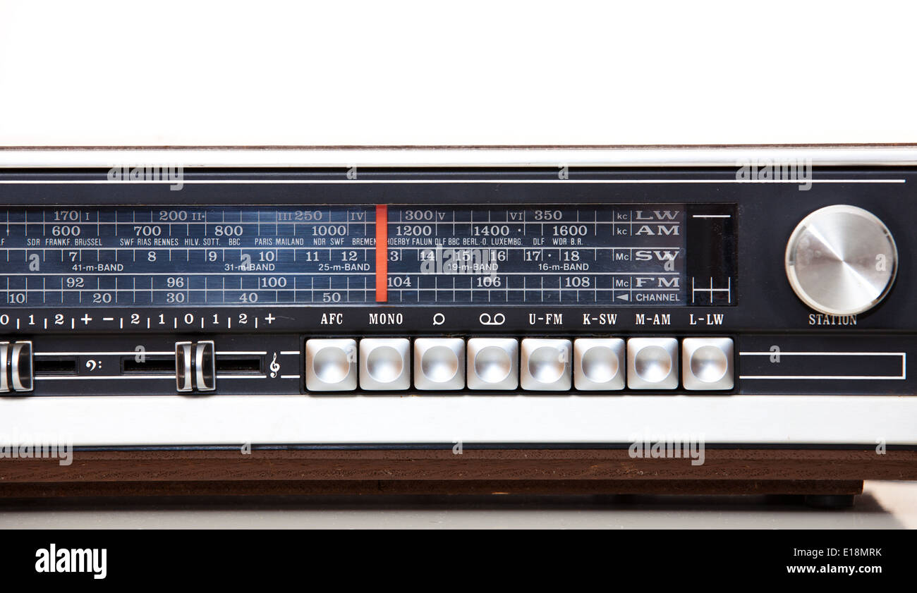 Old retro radio device Stock Photo - Alamy