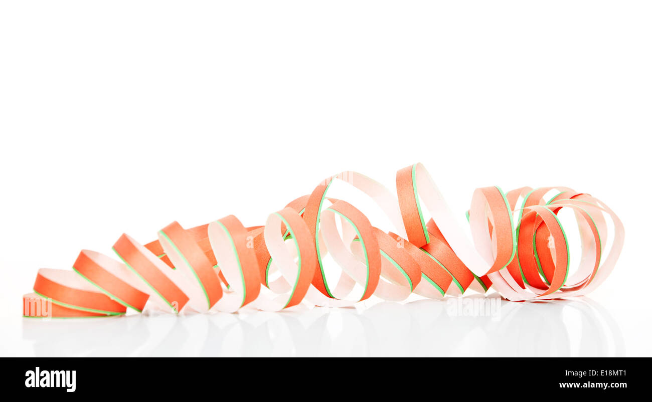 Paper streamer. all on white background Stock Photo - Alamy