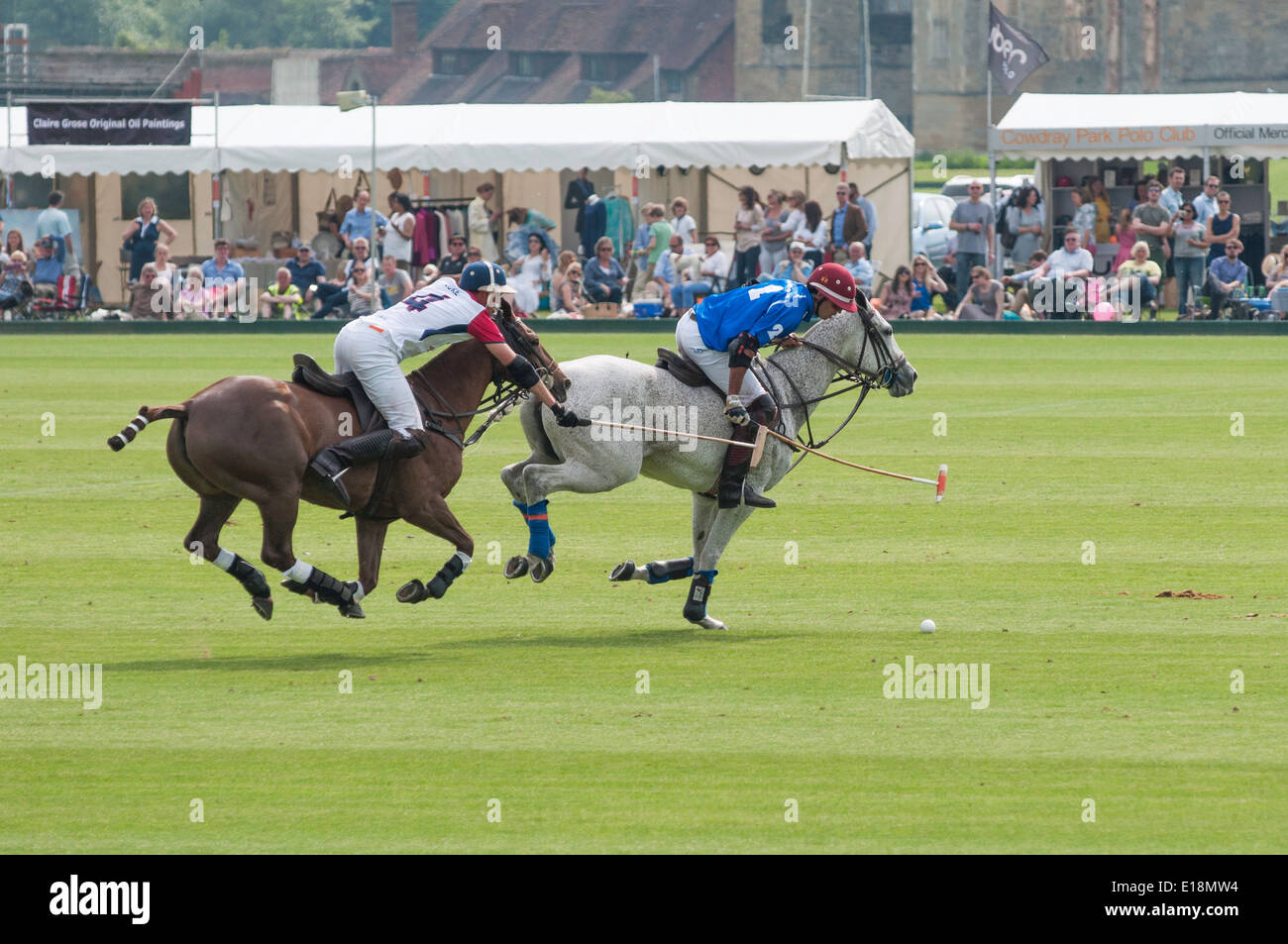 Polo at Cowdray Park , Sussex UK , during an international between ...