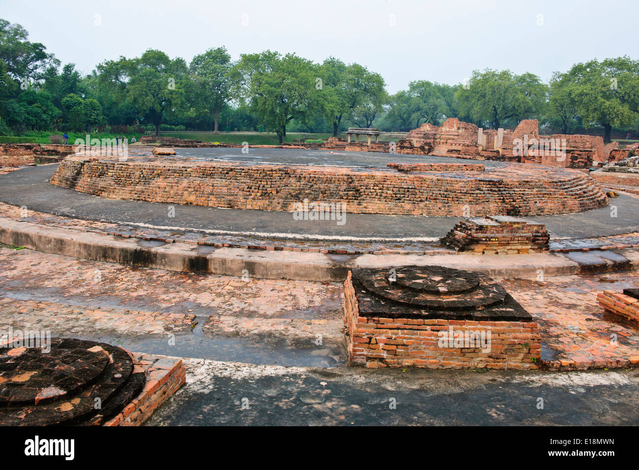 Sarnath Deer Park,Buddhist Centre of learning,Dhamekh stupa built by ...