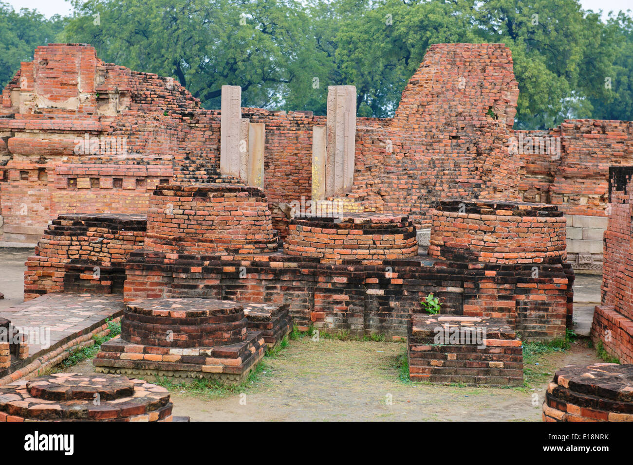 Sarnath Deer Park,Buddhist Centre of learning,Dhamekh stupa built by ...