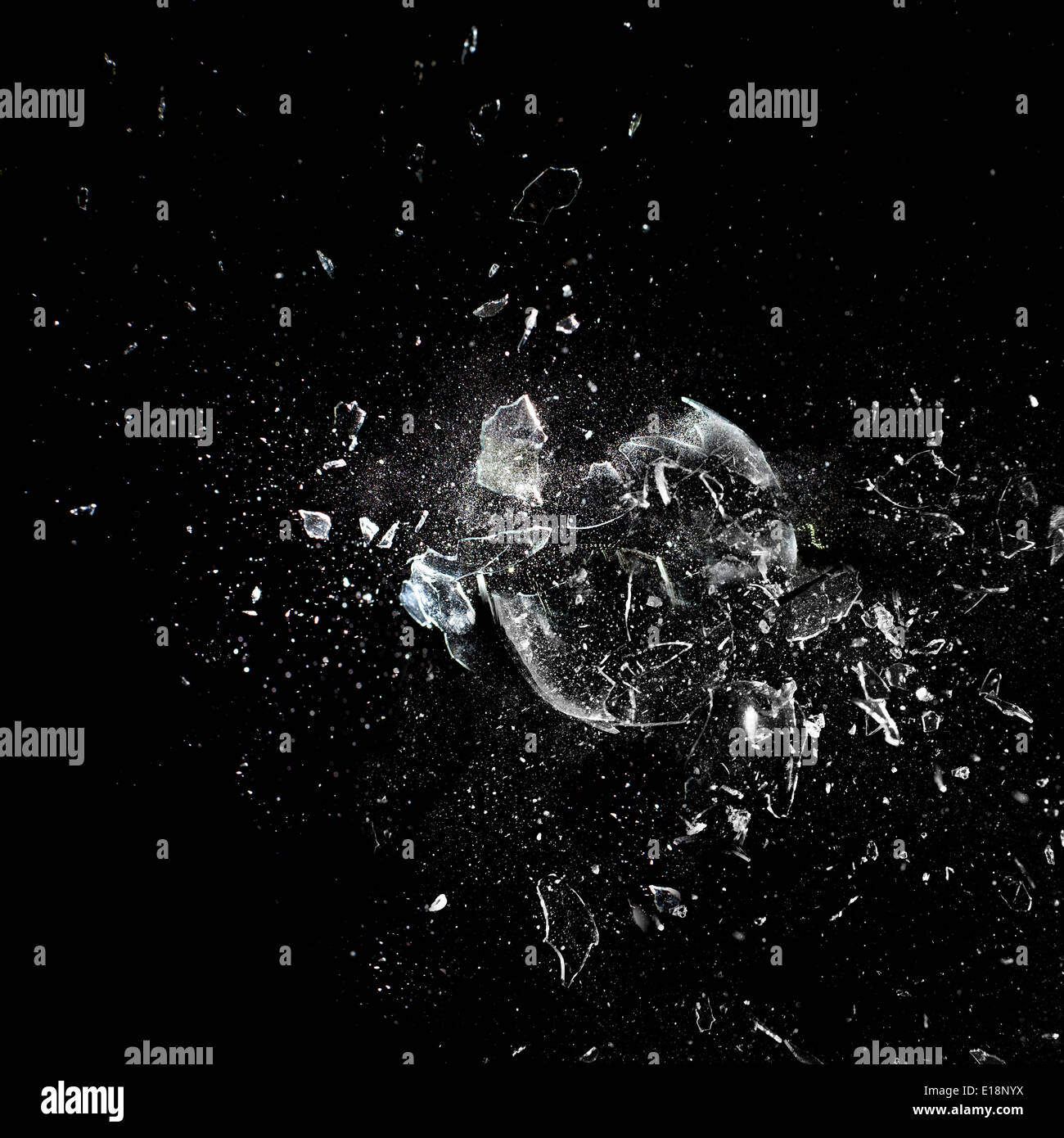 glass explosion high speed photography Stock Photo - Alamy