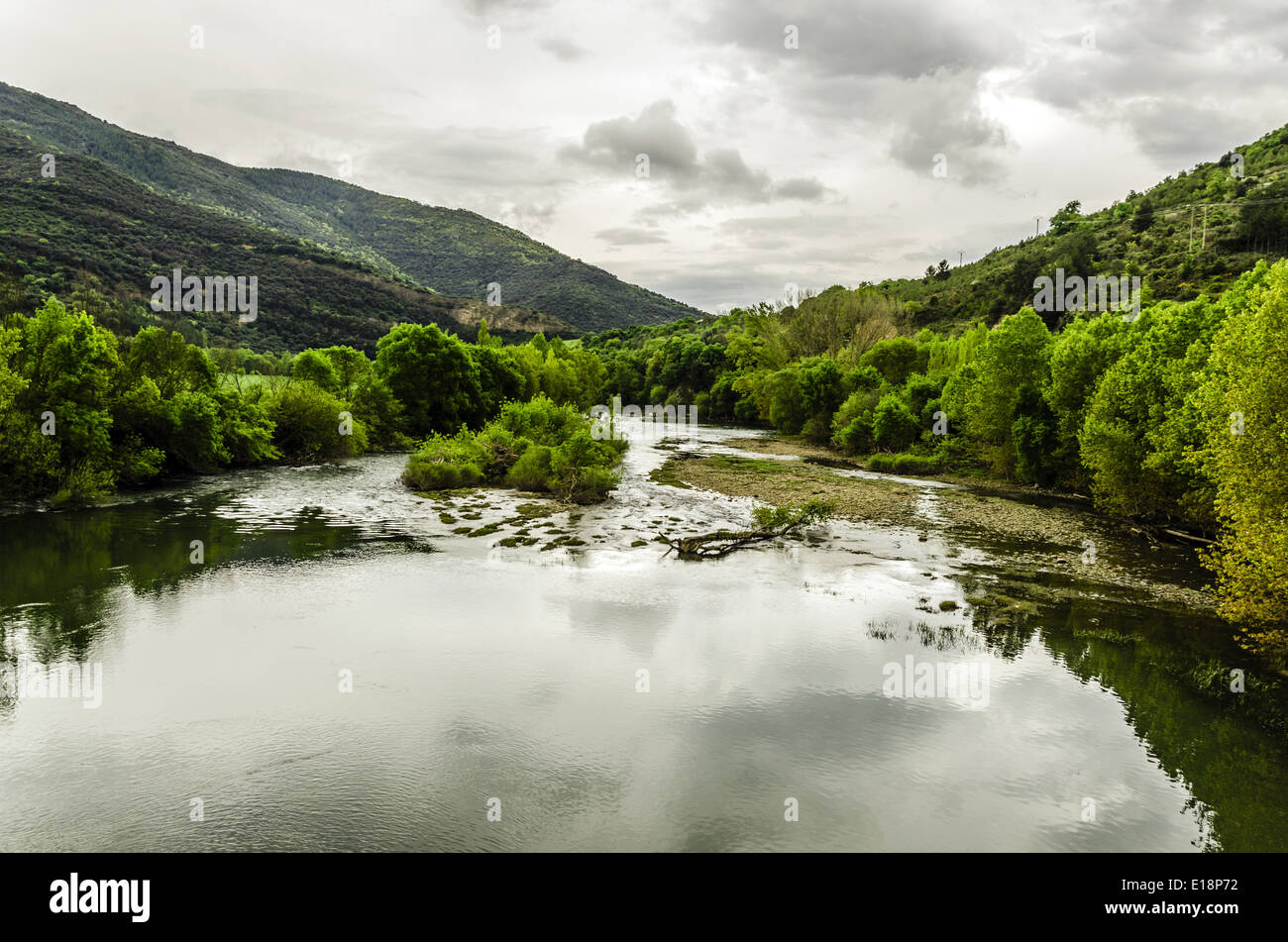 Beautiful river in Spain mountain Stock Photo - Alamy