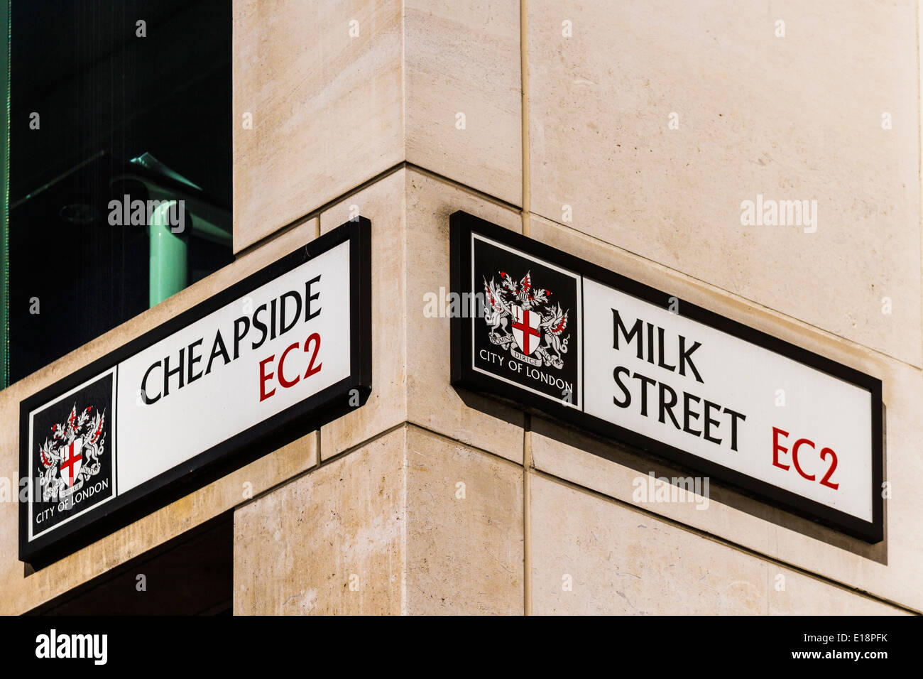 Milk street london cheapside hi-res stock photography and images - Alamy