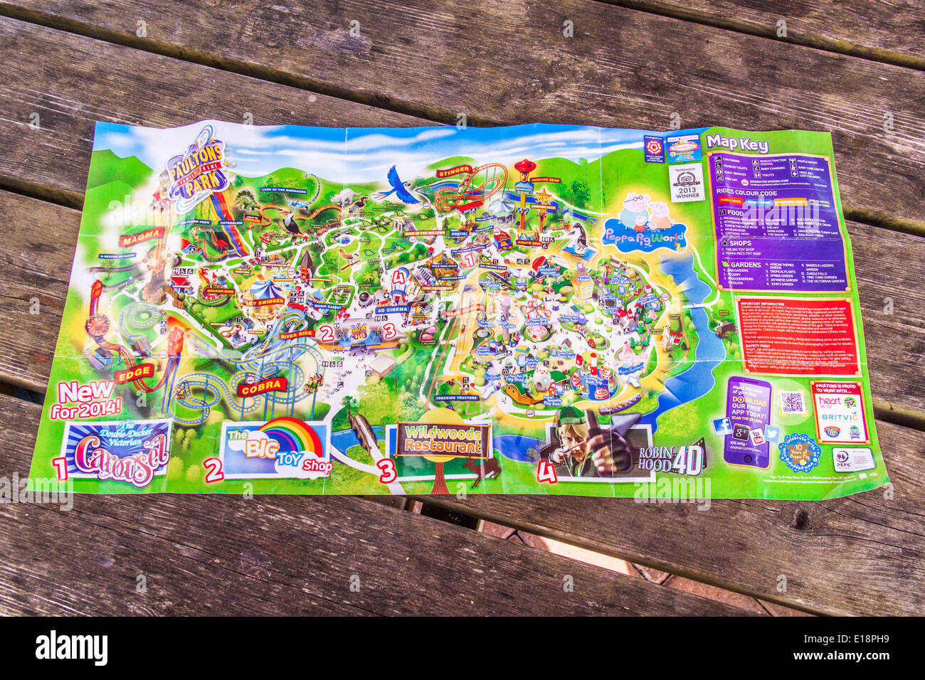 Map of paultons park hi-res stock photography and images - Alamy