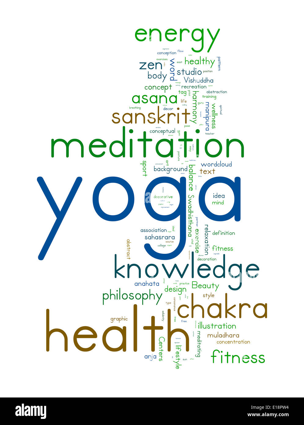 Meditation word cloud concept yoga High Resolution Stock Photography ...