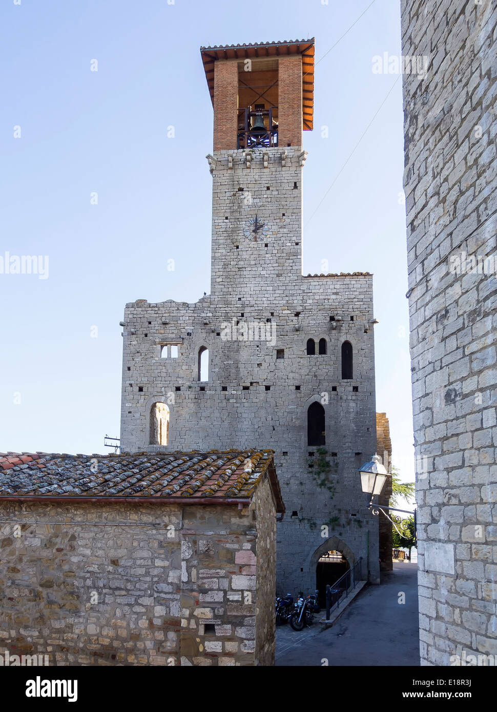 sight of the ancient town of Agello di Magione, Umbria, Italy Stock ...