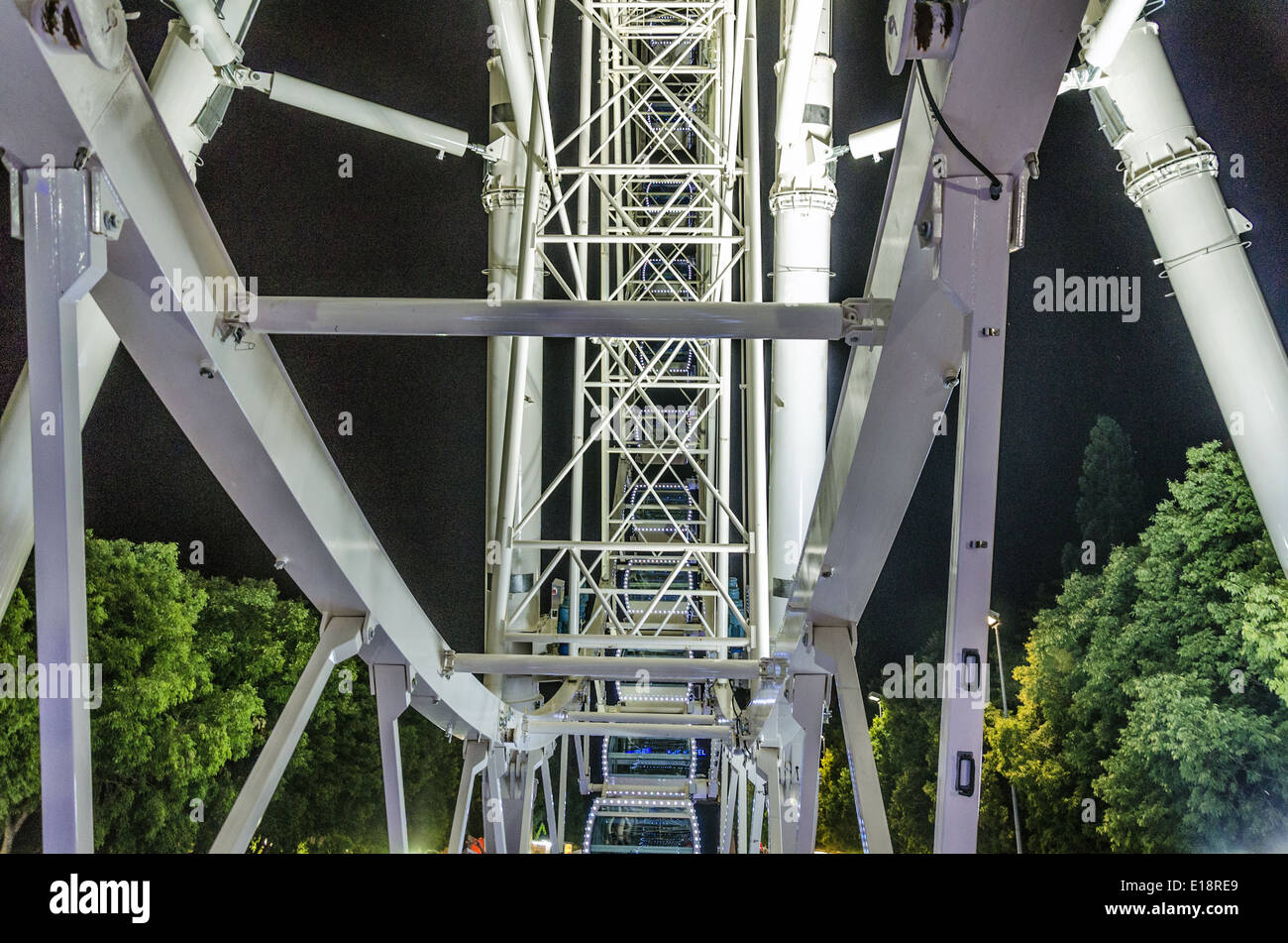 Inside ferris wheel Stock Photo - Alamy