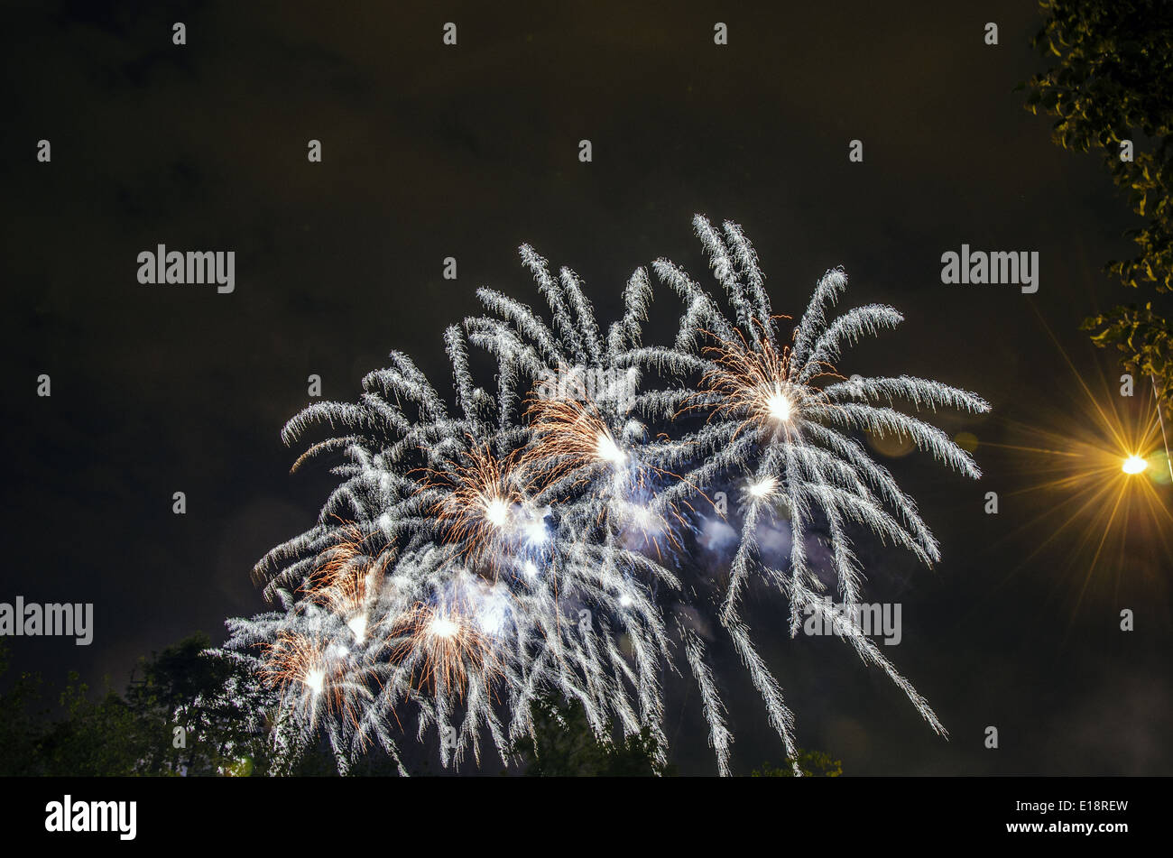 Fireworks in the sky Stock Photo - Alamy