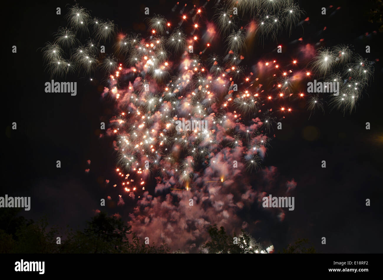 Fireworks in the sky Stock Photo - Alamy