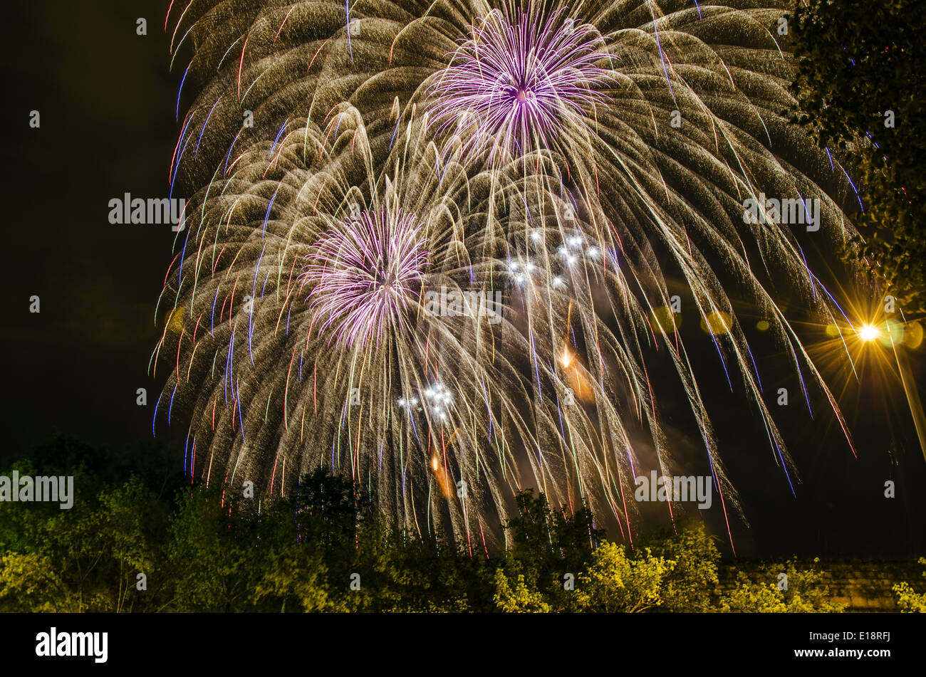 Fireworks in the sky Stock Photo - Alamy