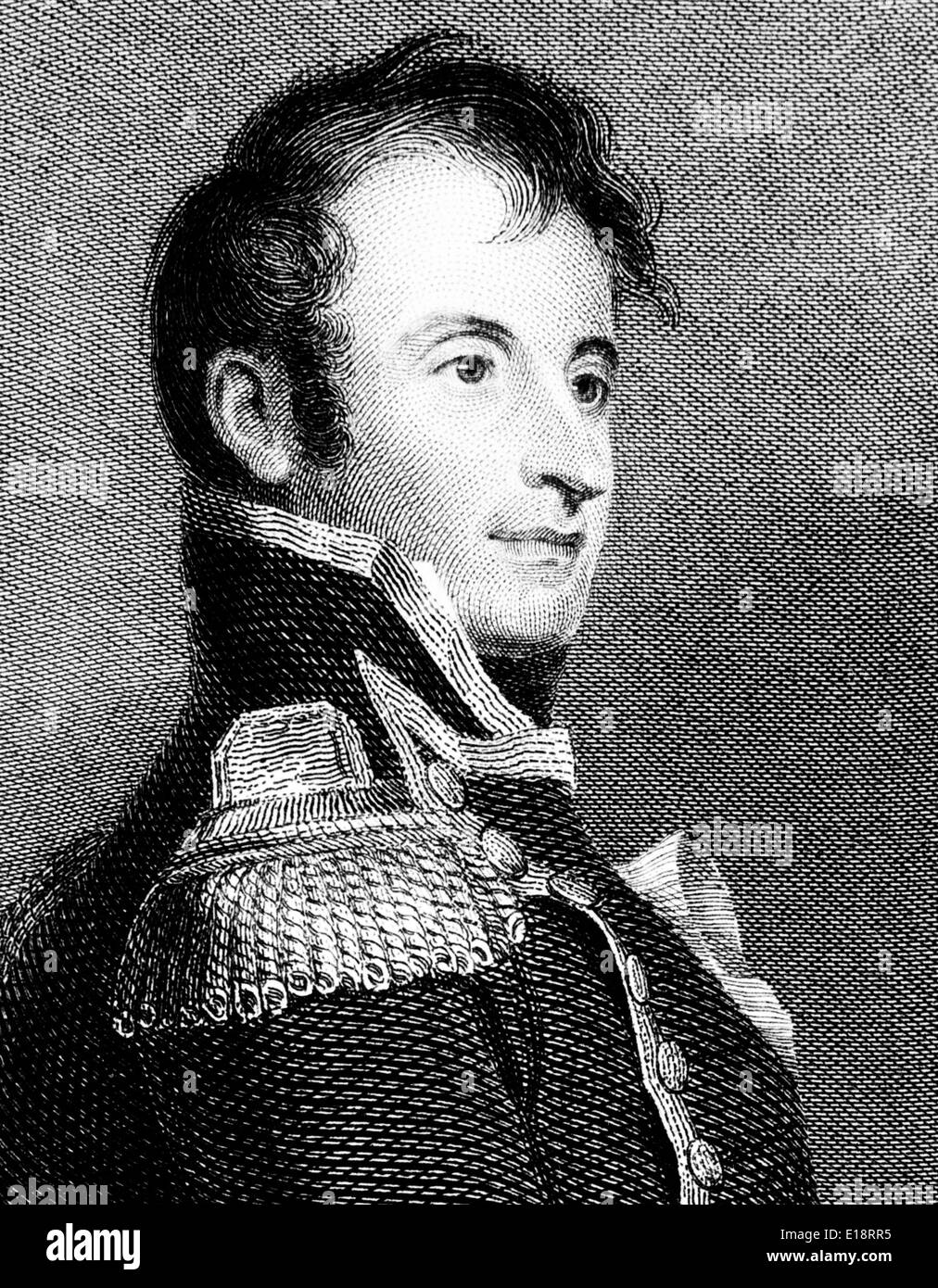 Vintage portrait of Stephen Decatur Jr Stock Photo - Alamy