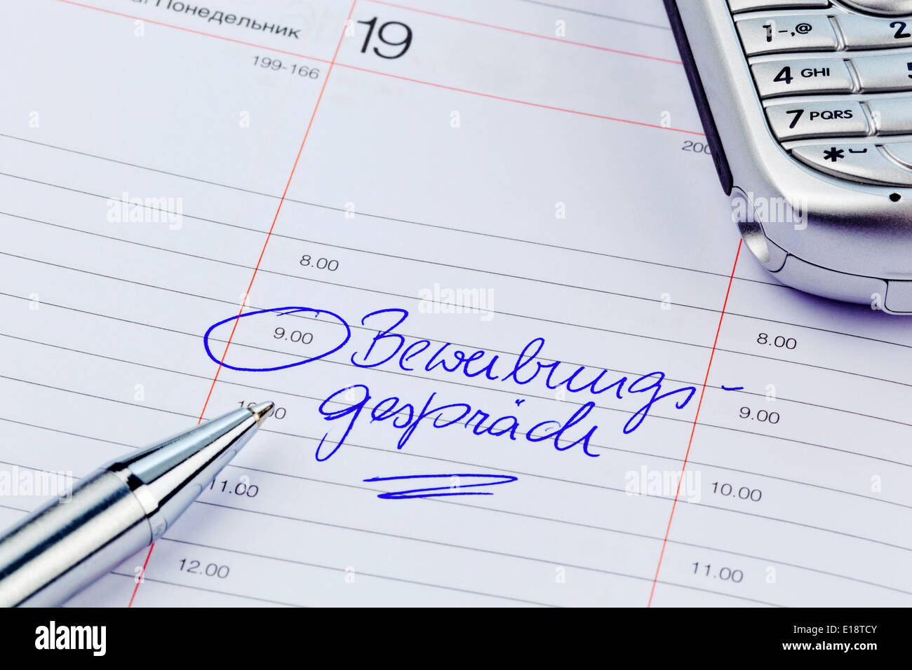 Interview termin hi-res stock photography and images - Alamy