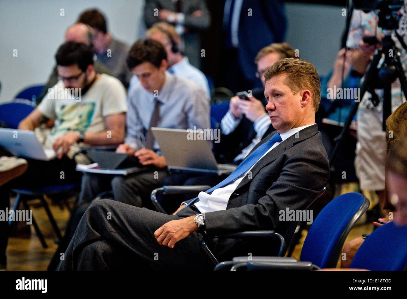 Berlin, Germany. 26th May, 2014. Head of Russian energy company Gazprom ...
