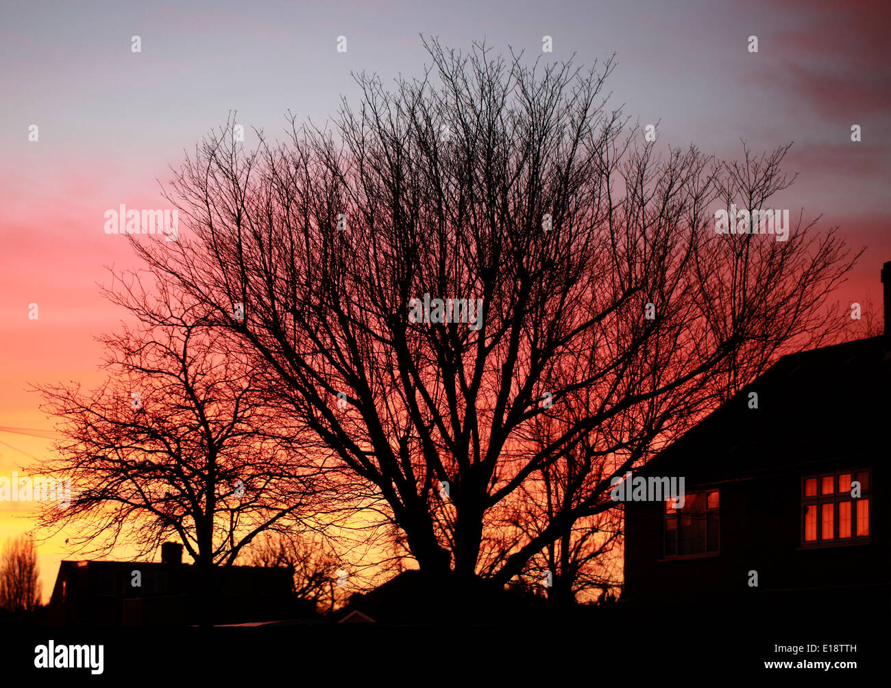 Urban Sunset, UK Stock Photo - Alamy