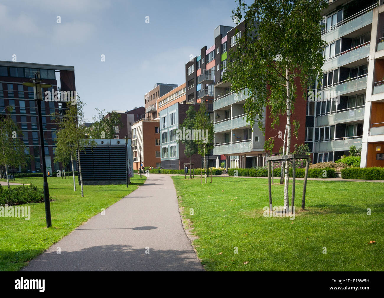 Java island modern apartment blocks Amsterdam The Netherlands Stock ...