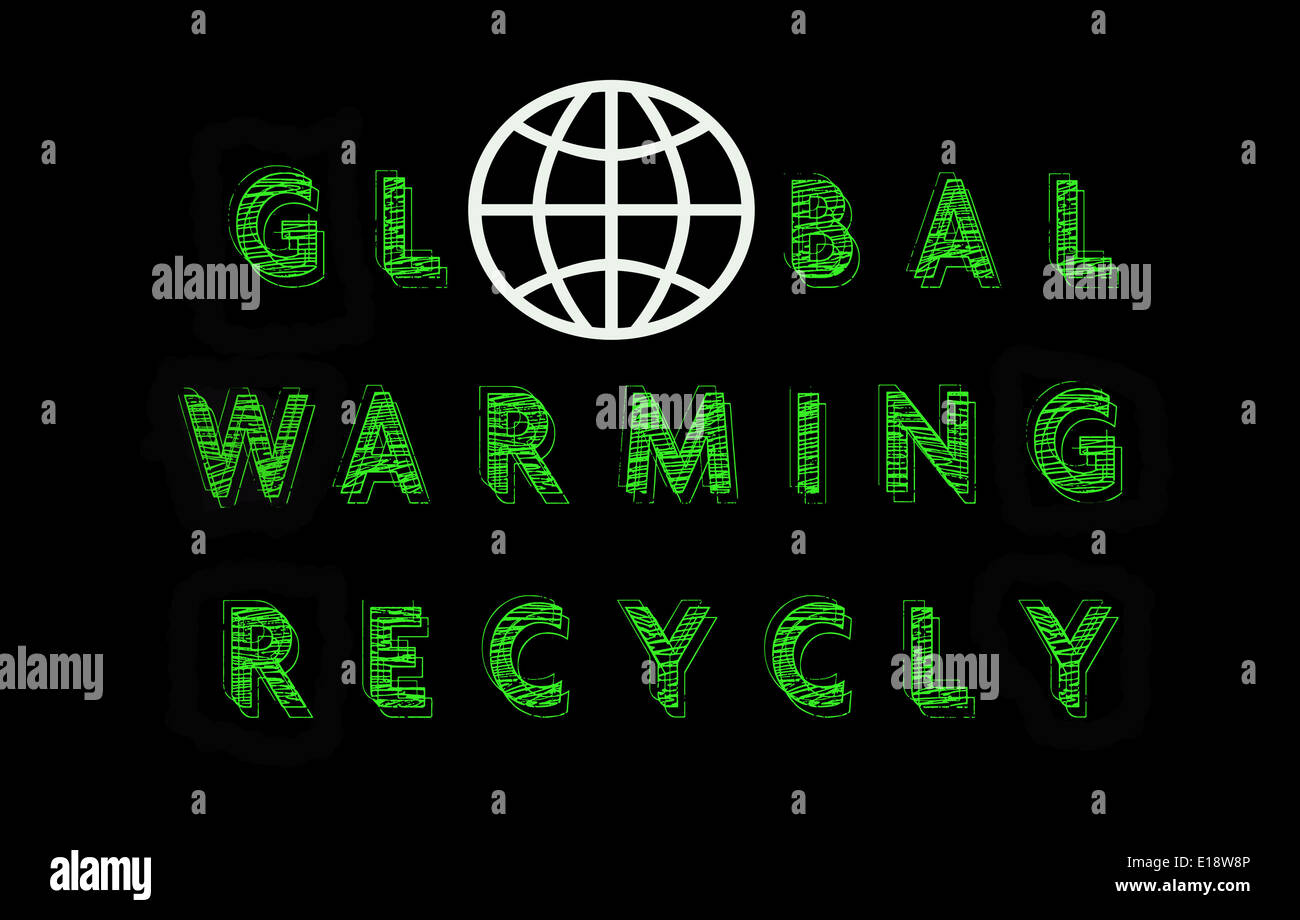 global warming message Stock Photo - Alamy
