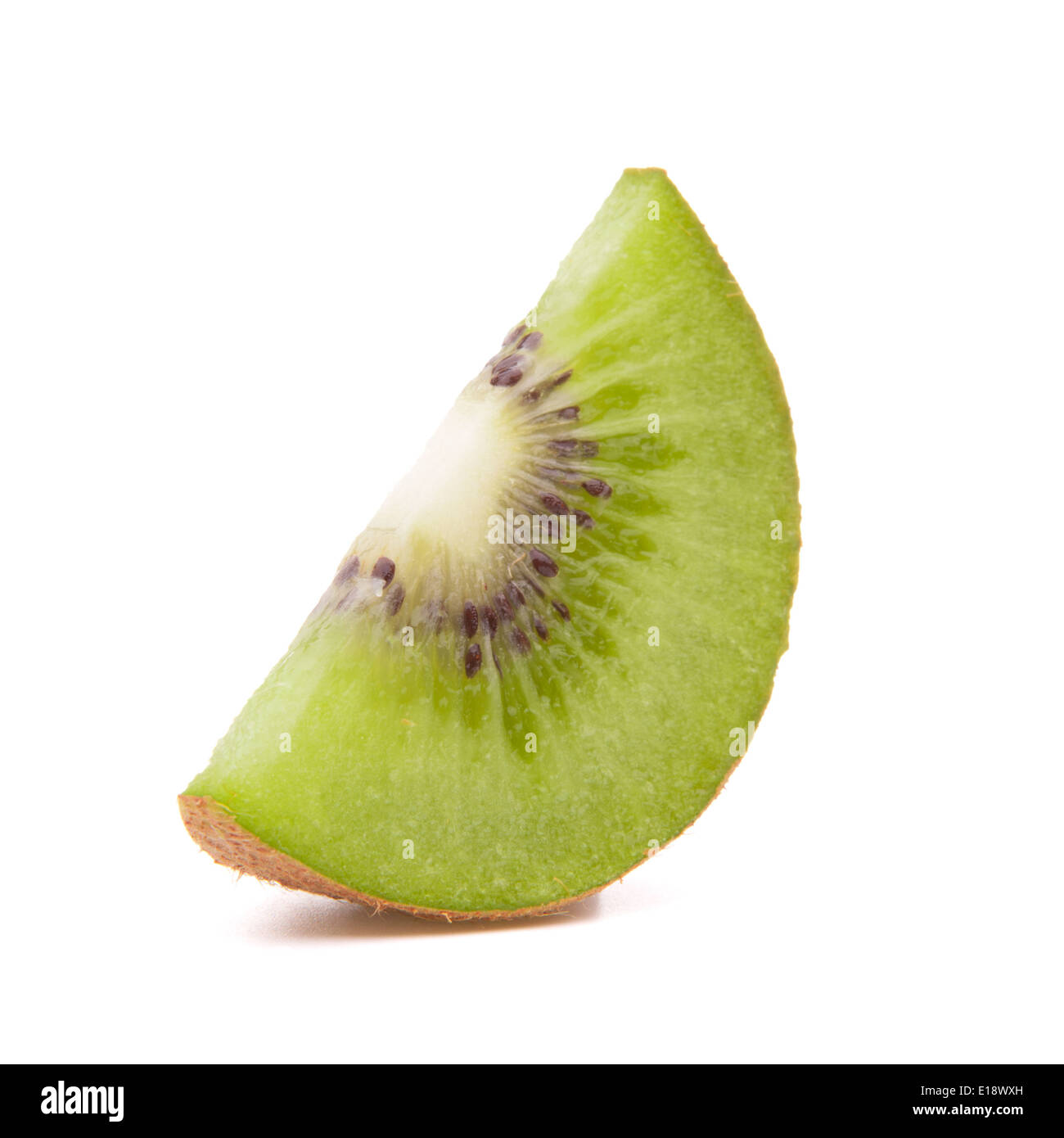 Sliced kiwi fruit segment isolated on white background cutout Stock ...