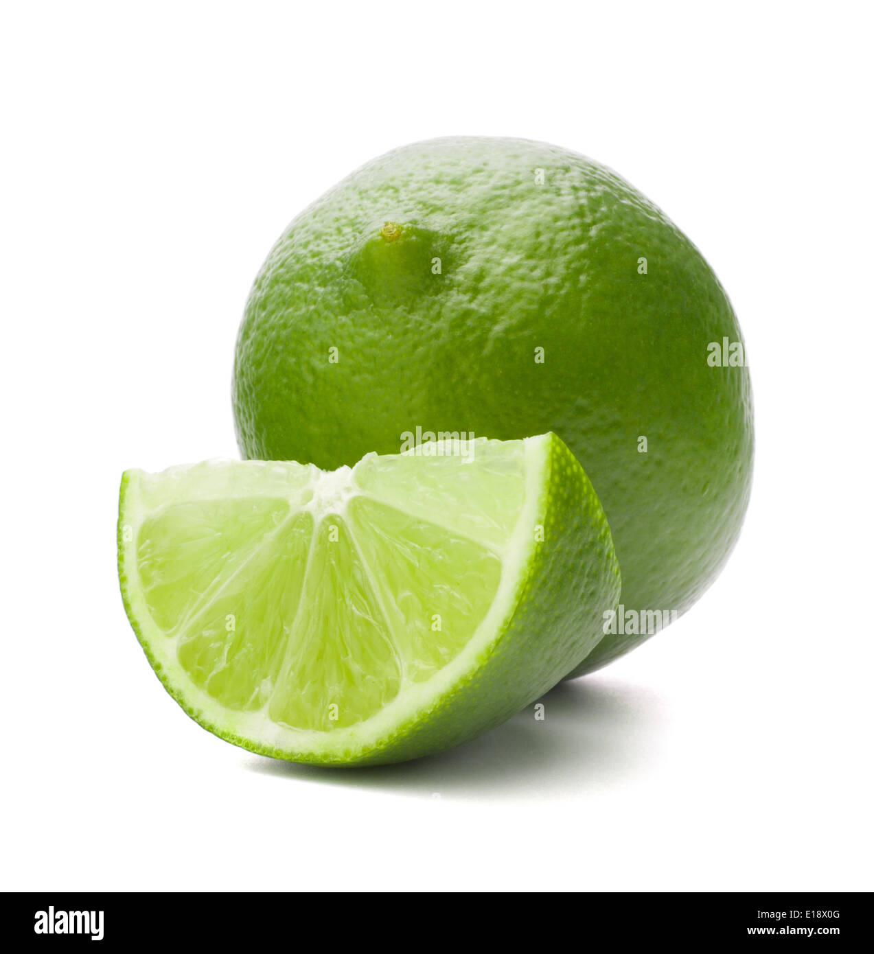 Citrus lime fruit isolated on white background cutout Stock Photo - Alamy