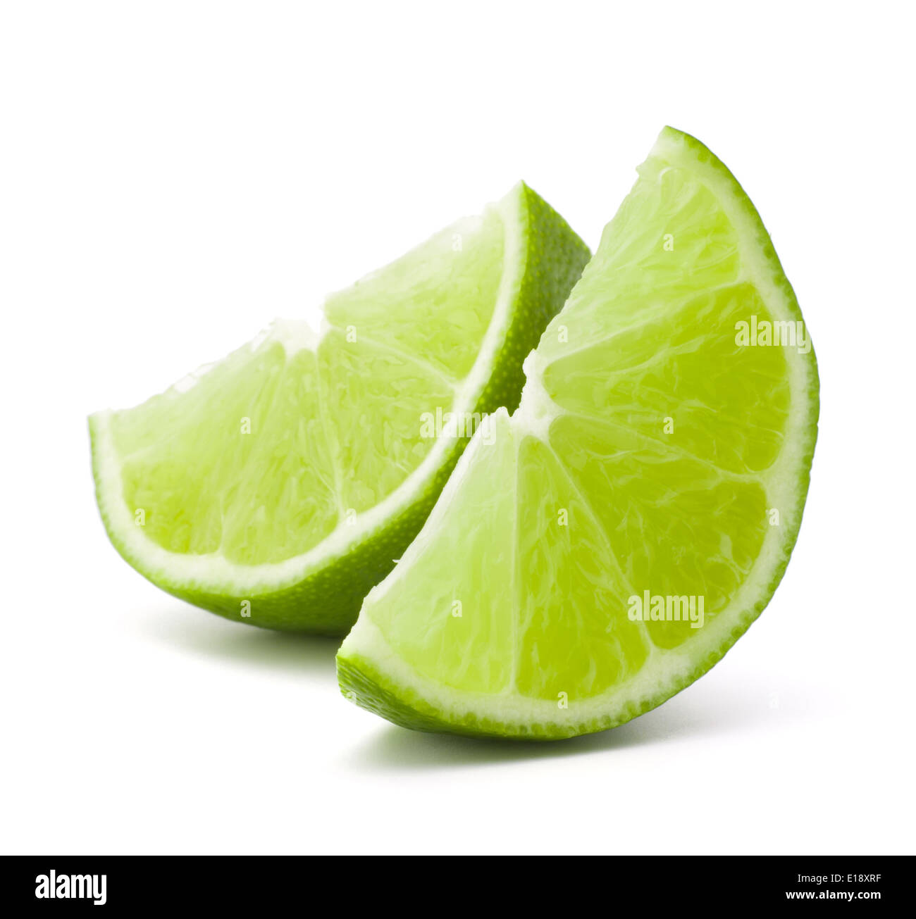 Citrus lime fruit segment isolated on white background cutout Stock ...